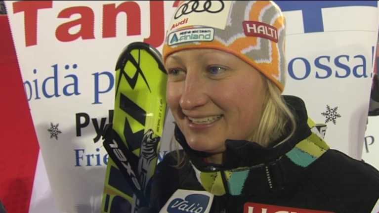 Poutiainen dametta i FM-slalom | Sport | Yle