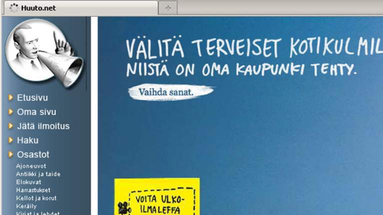 Huuto.net har stor marknad på nätet | Ekonomi | Svenska Yle