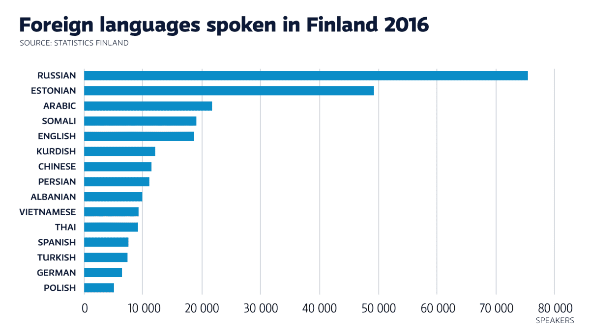 Arabic third most common foreign language in Finland | News | Yle Uutiset