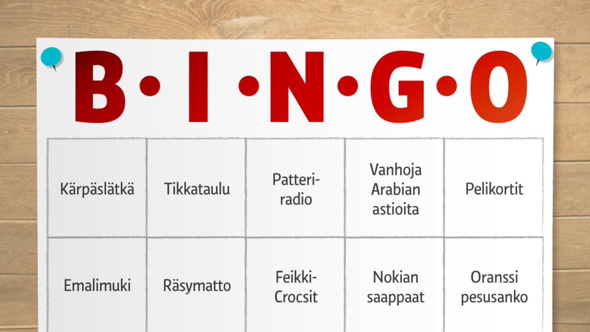 Ylen kesämökkibingo – Löytyvätkö sinunkin mökiltäsi nämä kliseet? | Yle