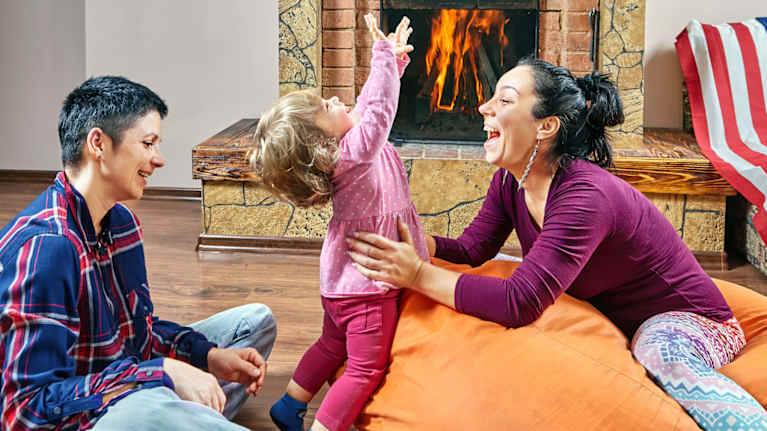 två mamor och en dotter.