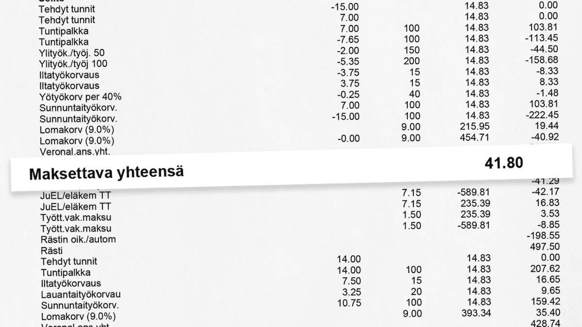 Tuhansissa hyvinvointialueen palkoissa virheitä: Hoitaja sai ...
