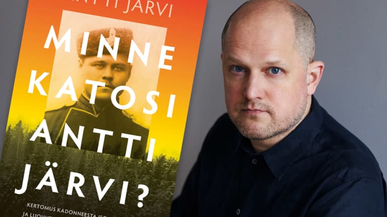 Antti Järvi ja kirjansa Minne Katosi Antti Järvi kansi.