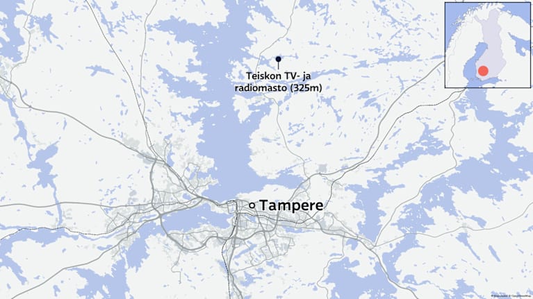 Korkeasta mastosta pudonnut kuoli Tampereella – poliisi: Onnettomuus ...