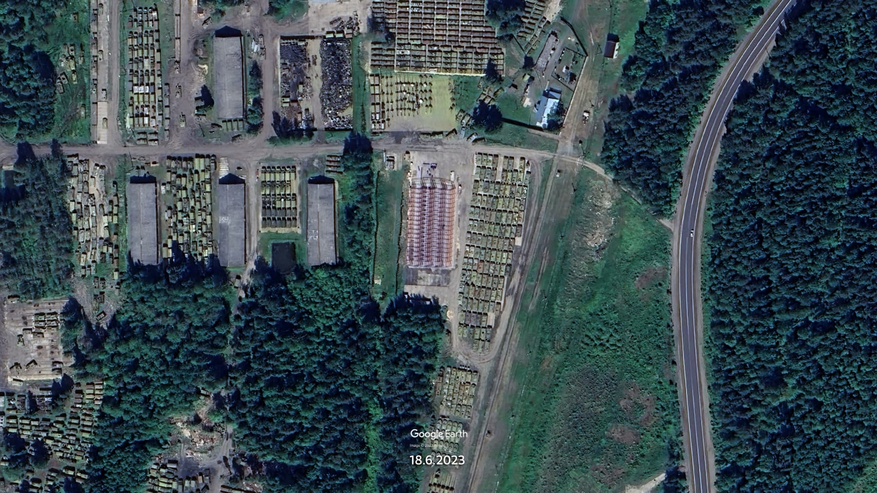 Satellite images: New buildings appear at Russian military bases near ...