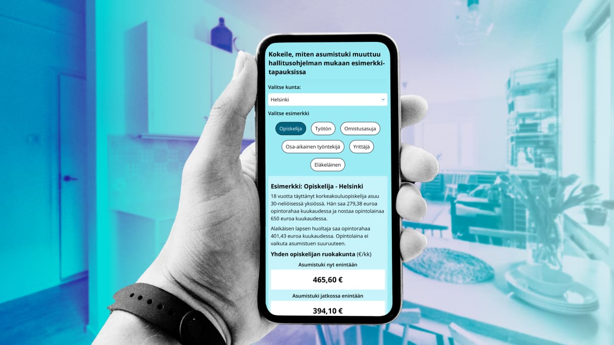 Laskuri näyttää, paljonko asumistuki putoaa – opiskelijalle ja ...