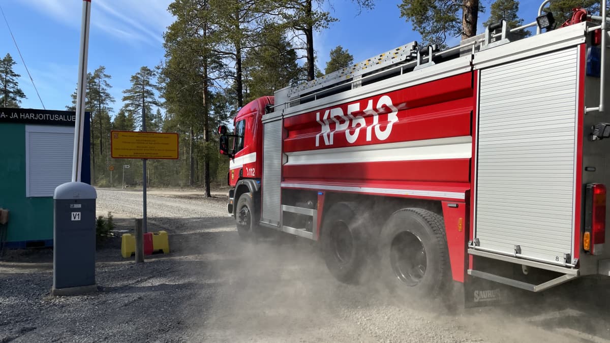 Puolustusvoimien harjoitusalueella Kokkolassa oli voimassa ...