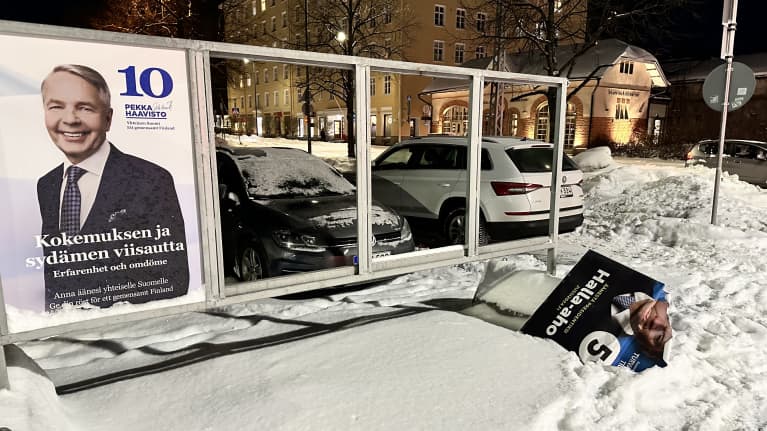 Halla-ahon vaalimainos revittiin samantien alas – Ilkivaltaa on ...