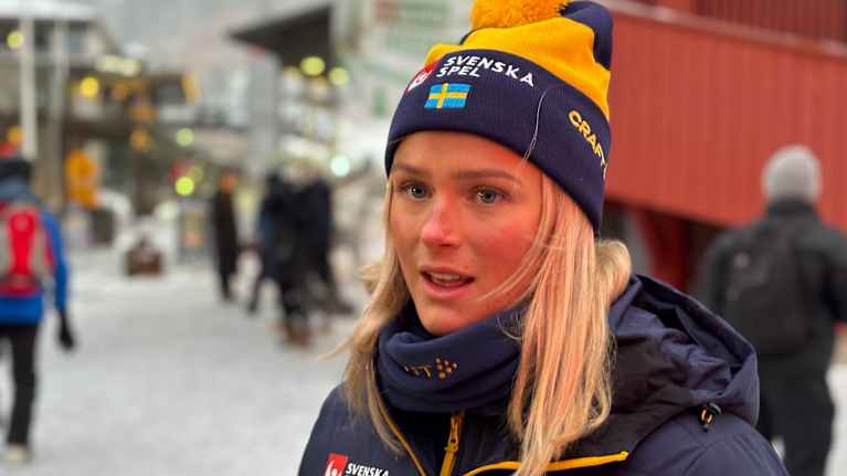 Kronprinsessan Frida Karlsson är glad över att skiddrottningen Therese ...