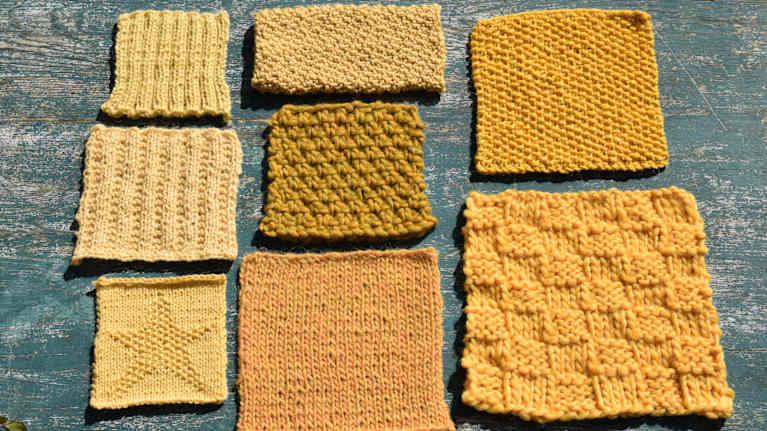 Lär dig sticka olika strukturer med räta och aviga maskor | Hobby och ...