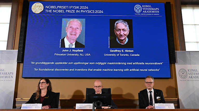 ”Maskiner som lär sig” – Nobelpriset i fysik går till John J. Hopfield och Geoffrey E. Hinton ...