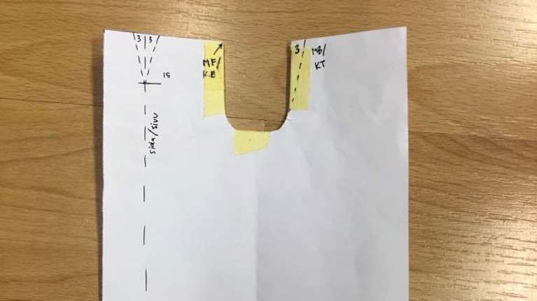 Sy busenkla byxor av två rektanglar – modellen är lätt att justera ...