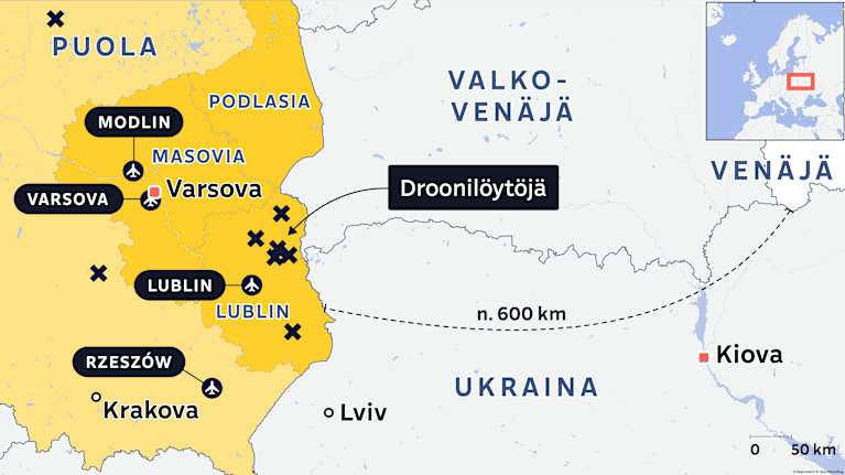 Venäläisdroonit tunkeutuivat Puolan ilmatilaan, Naton artikla 4 ...