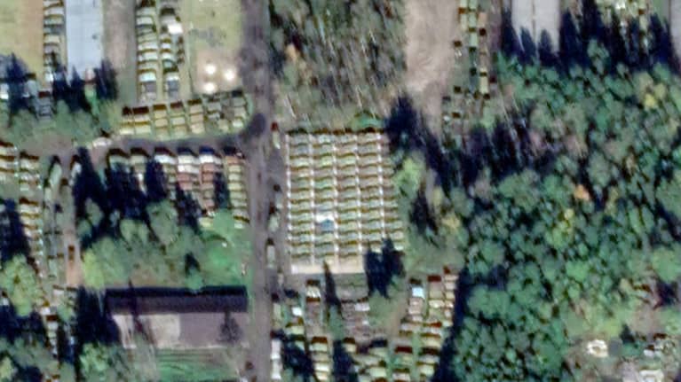 Satellite images: New buildings appear at Russian military bases near ...