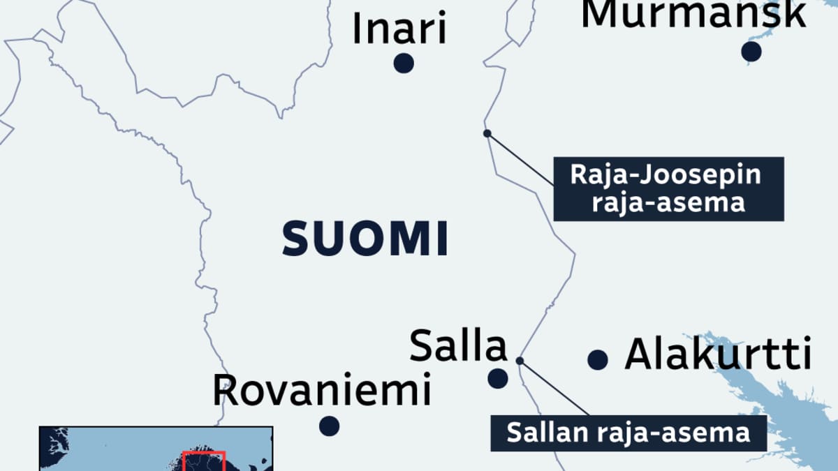 Tällaisia ovat raja-asemat Sallan Kelloselkä ja Inarin Raja-Jooseppi ...