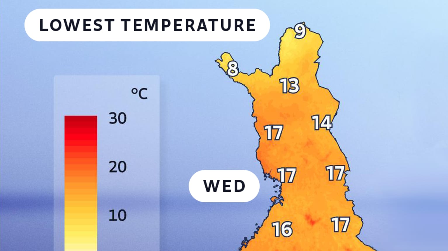 highest night temperature