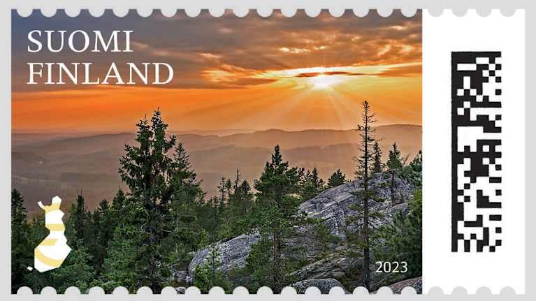 Kolin kansallismaisemasta tehty postimerkki on Suomen kaunein | Pohjois-Karjala | Yle