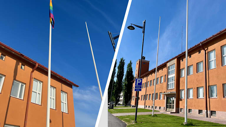 Pohjalaiskunnan varastetut Pride-liput palautettiin käyttökelvottomina ...