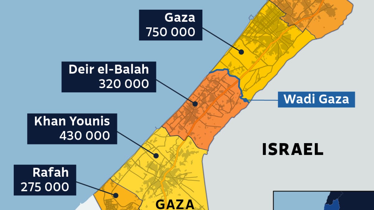 Israel määräsi yli miljoona ihmistä poistumaan Gazan pohjoisosista ...