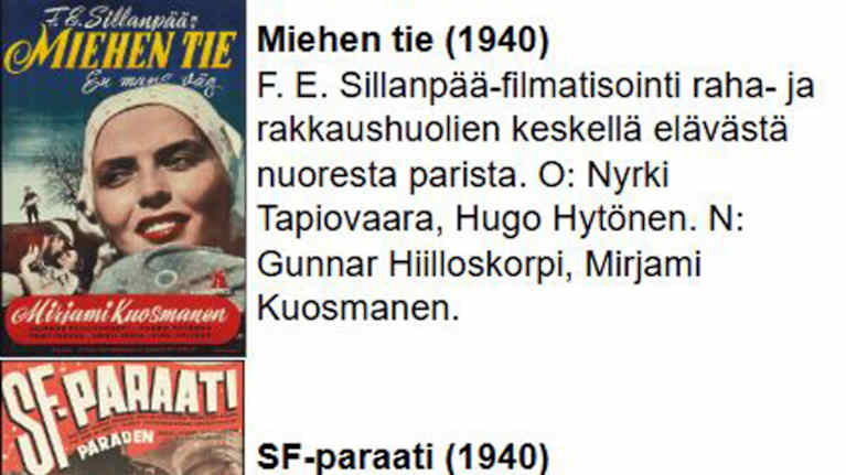 Anna elokuvalahja läheisellesi – tästä voit toivoa 1940-luvun suursuosikkeja! | Yle Kulttuuri | Yle