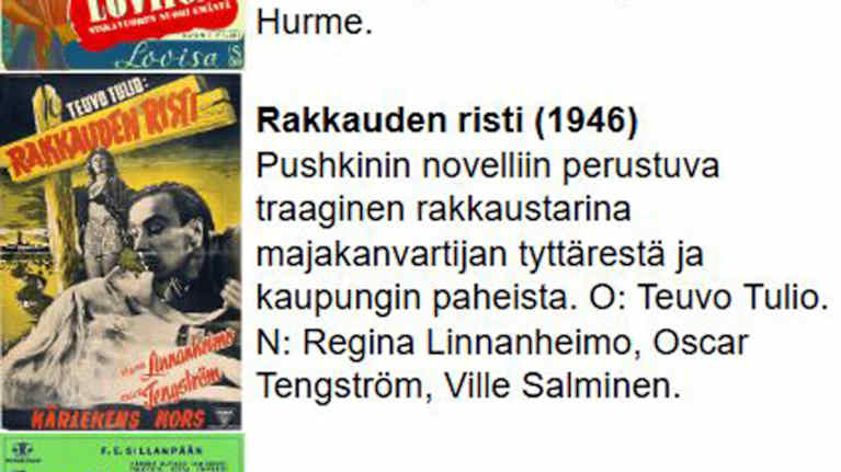Anna elokuvalahja läheisellesi – tästä voit toivoa 1940-luvun suursuosikkeja! | Yle Kulttuuri | Yle