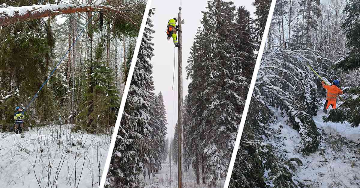 Murtunut jalka ja reikä keuhkossa – sähkökatkojen korjaaminen on ...