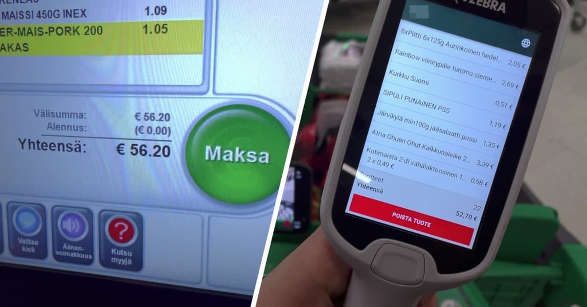 Incorrect prices from self-service check-outs | Yle News | Yle