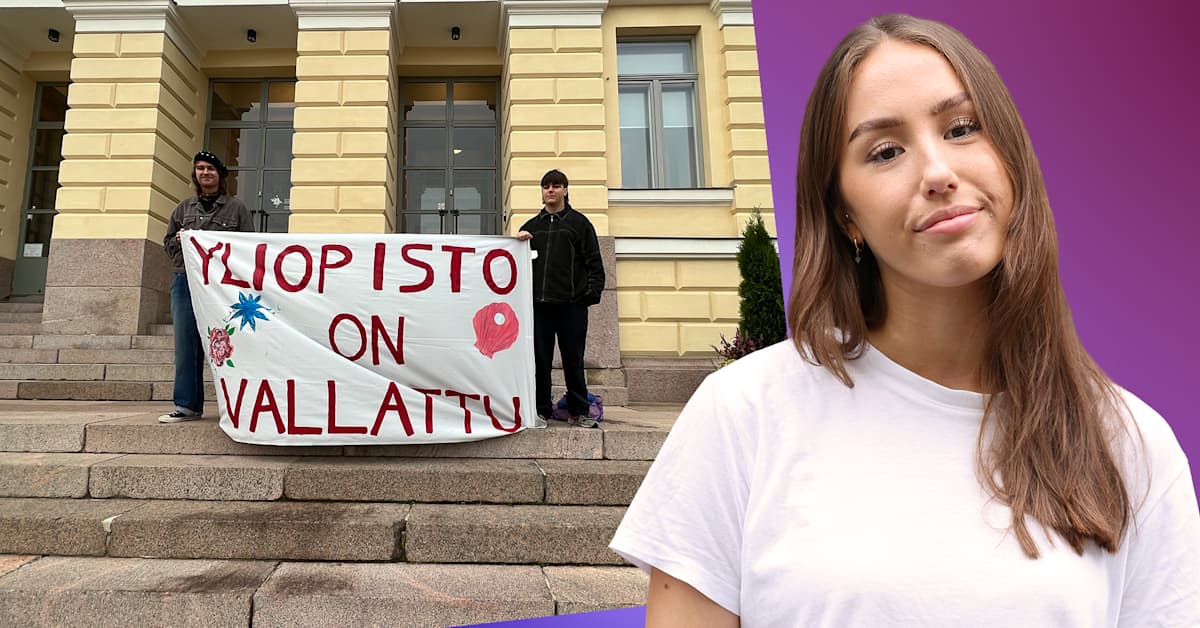 Därför ockuperade studerande Helsingfors universitet – vi följde med demonstrationen på plats ...