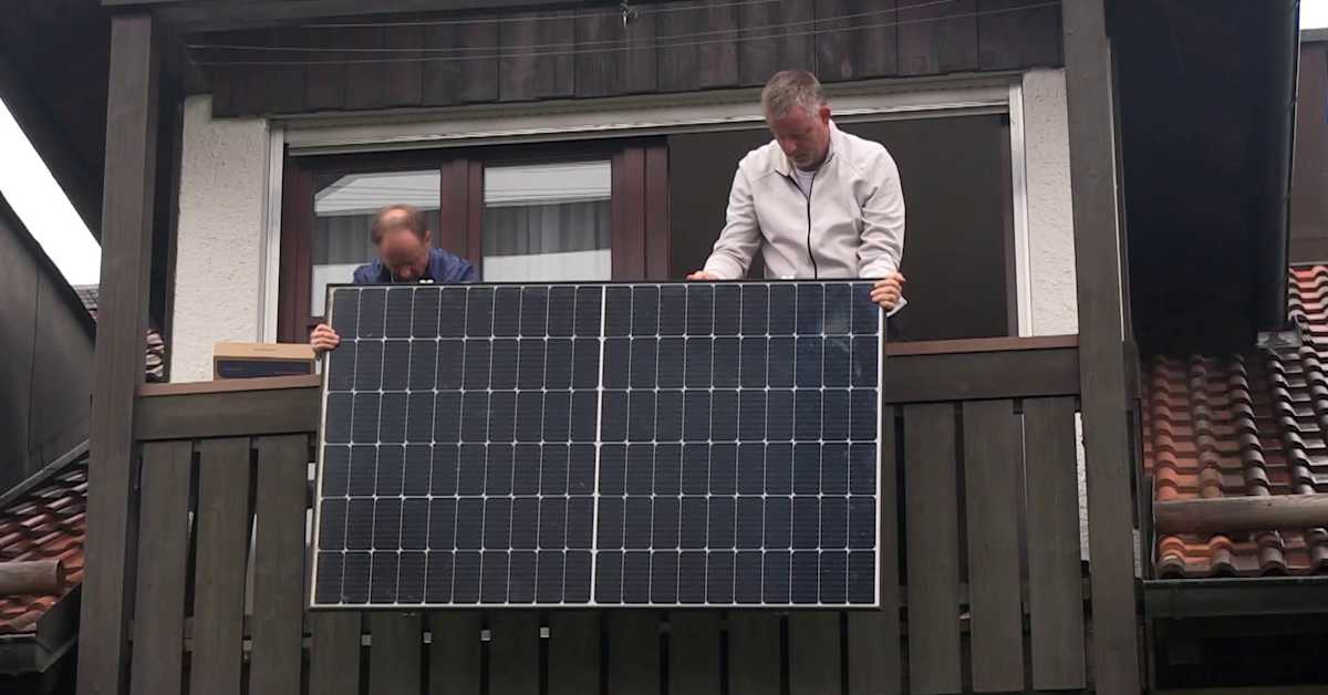 Solpaneler på balkongen är populära i Tyskland – över 200 000 balkongkraftverk har installerats ...