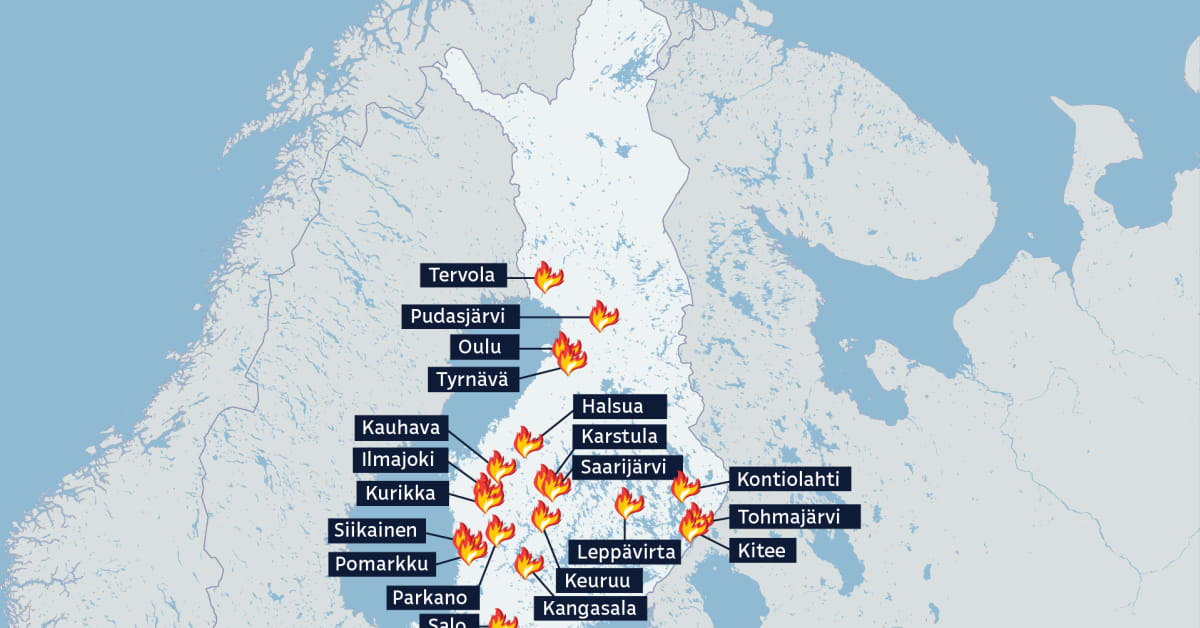Warm weekend brings brushfires, lightning and floods across Finland ...
