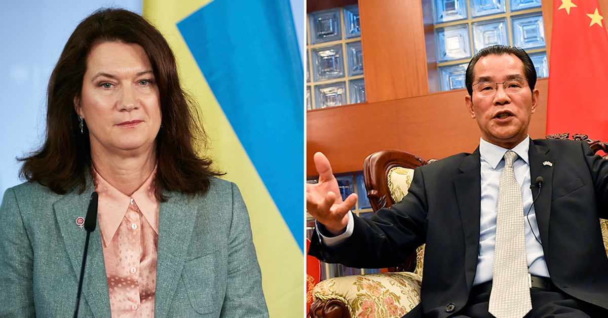 Sveriges utrikesminister kallar upp Kinas ambassadör efter kinesisk ...