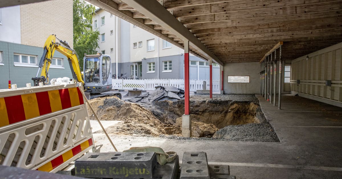 Yllättävä löytö keskeytti autokatoksen korjaustyöt Lappeenrannan ...