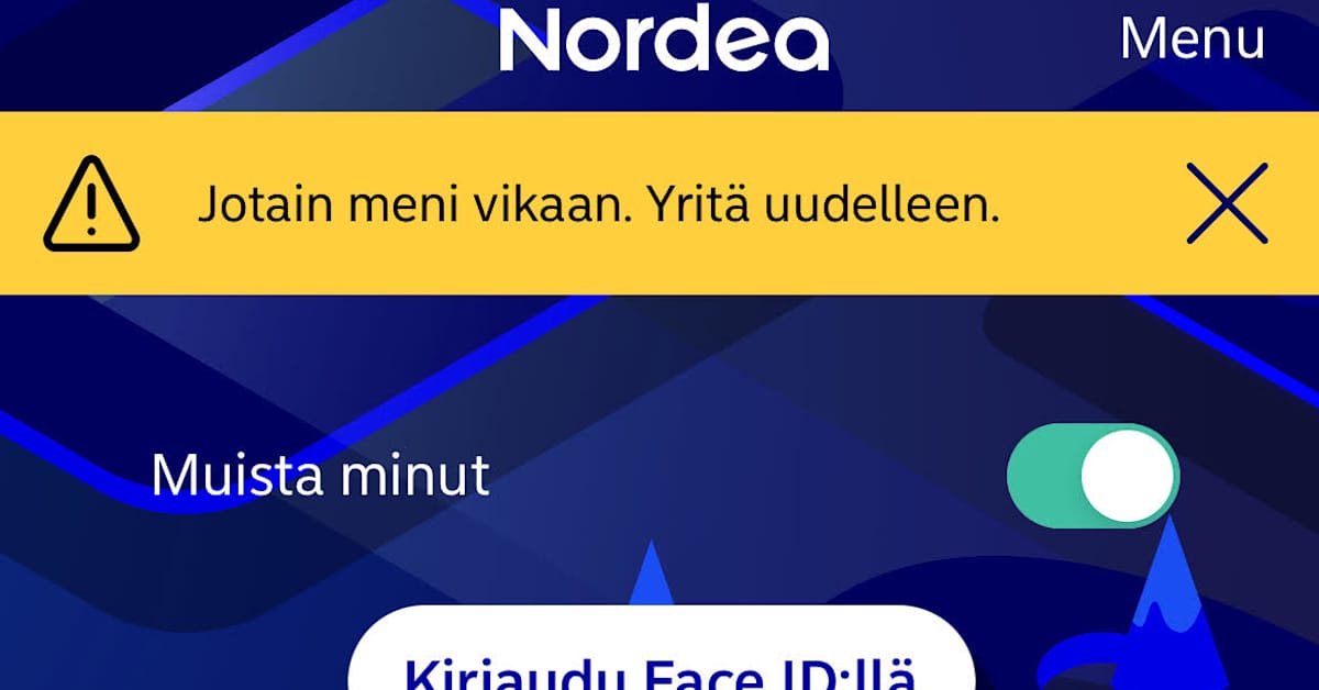 Nordean verkkopankkihäiriö on ohi | Uutisia lyhyesti | Yle