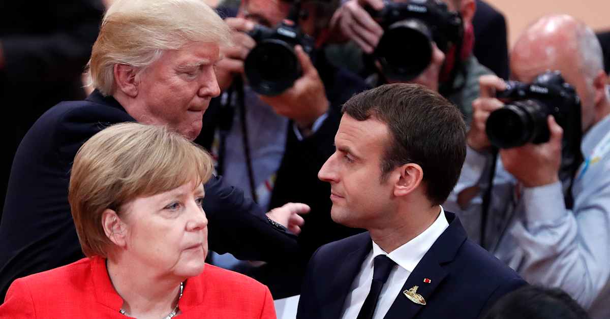Kan Angela Merkel och Emmanuel Macron övertala Trump att inte säga upp ...