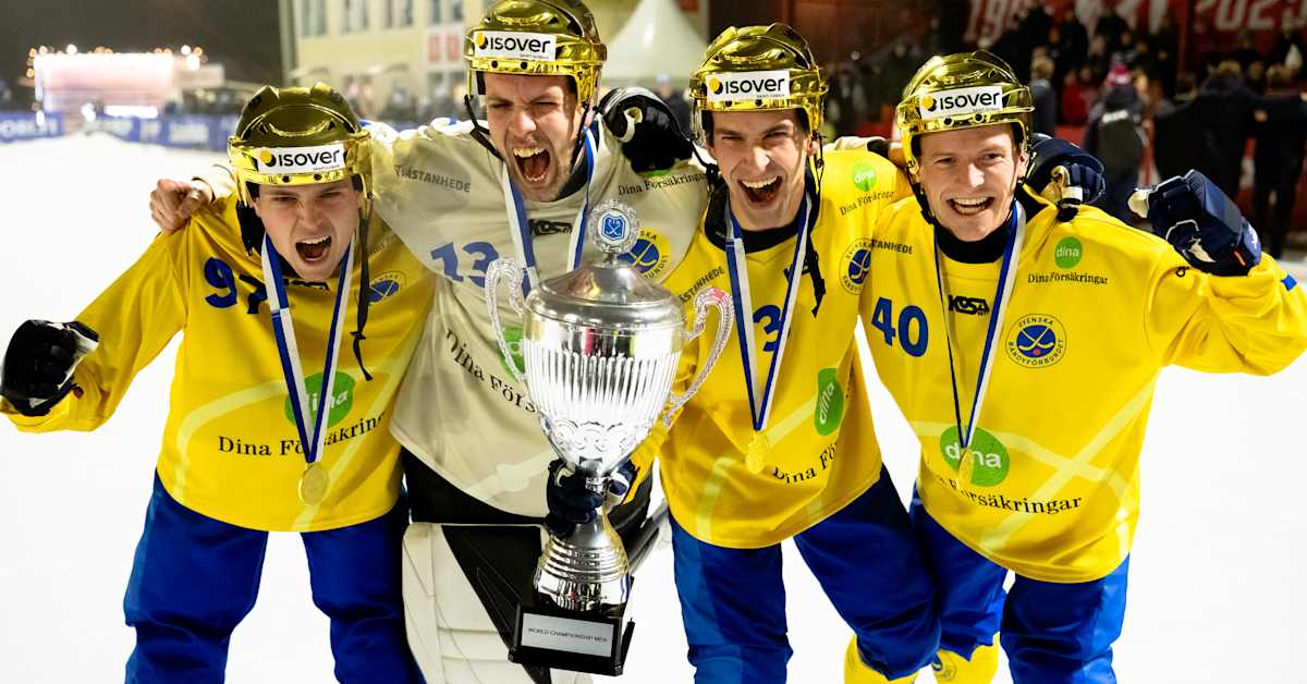 Magplask för Finland i bandyfinalen – Sverige vann med överlägsna 9–1 ...