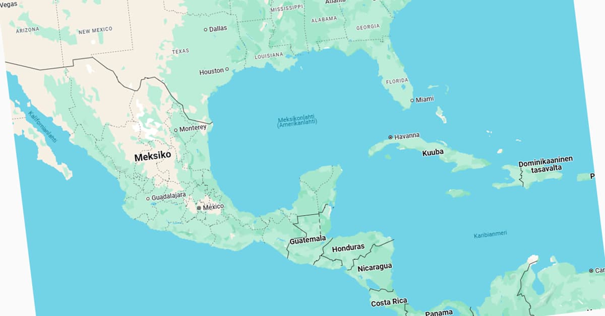 Google totteli Trumpia: Meksikonlahti on nyt Amerikanlahti Googlen ...