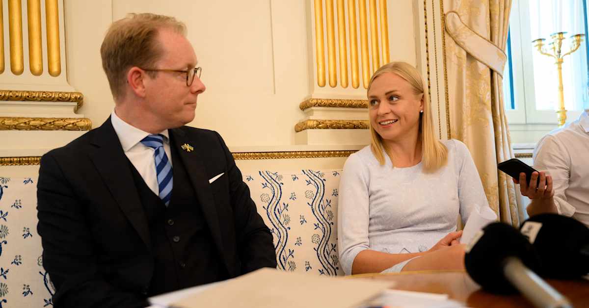 Utrikesminister Valtonen på sitt första ministerbesök i Sverige ...