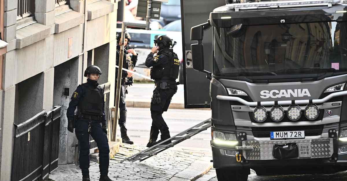 Stor del av Gamla stan i Stockholm avspärrad | Utrikes | Svenska Yle