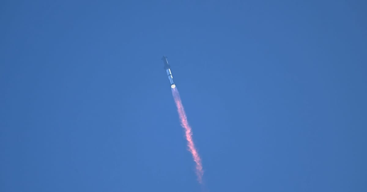 Spacex:n jättimäinen Starship-raketti laukaistiin kuudennelle ...