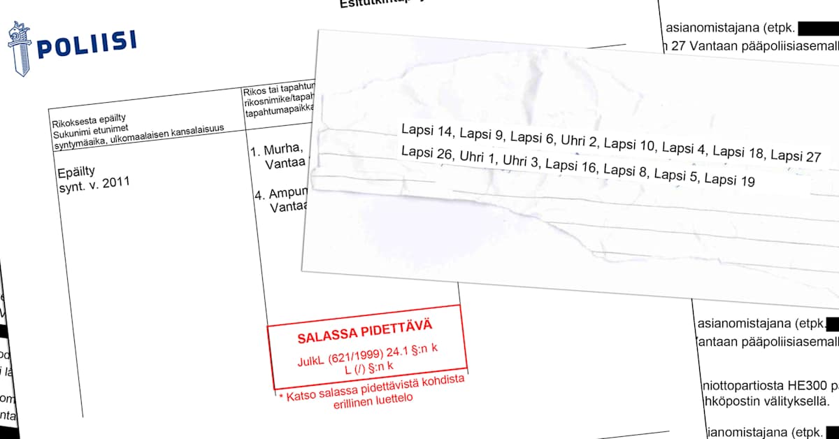Poliisi salasi huonosti esitutkintamateriaalin Viertolan ...