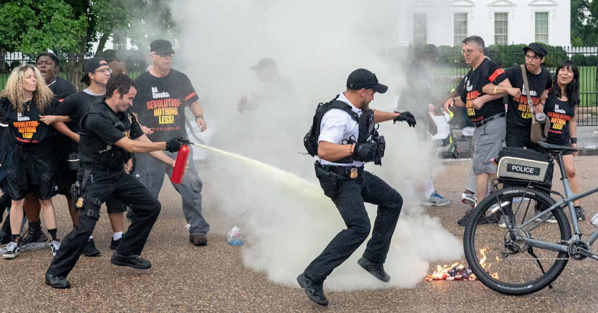 Sotaveteraani poltti Yhdysvaltain lipun Valkoisen talon edessä – Trump ...