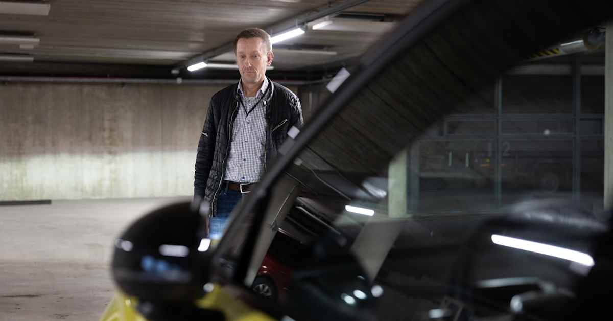 Sami Valkeinens elbil är portad i p-hall men det struntar han blankt i ...