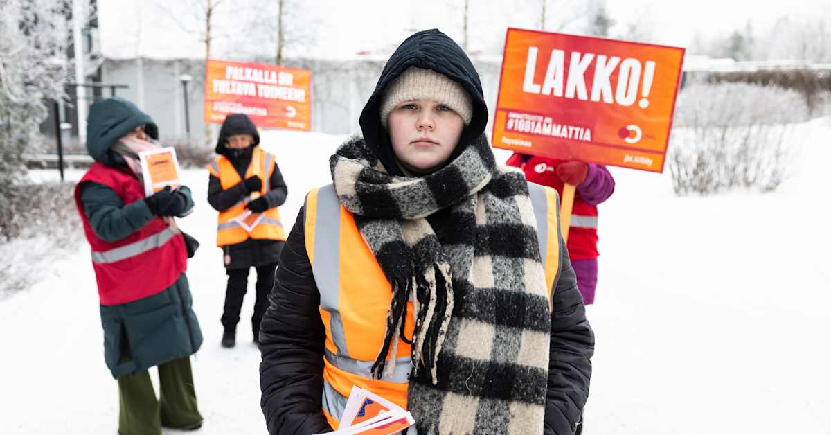 Näissä tunnelmissa lakko alkoi tiistaina eri puolilla Suomea – ”Tämä ...