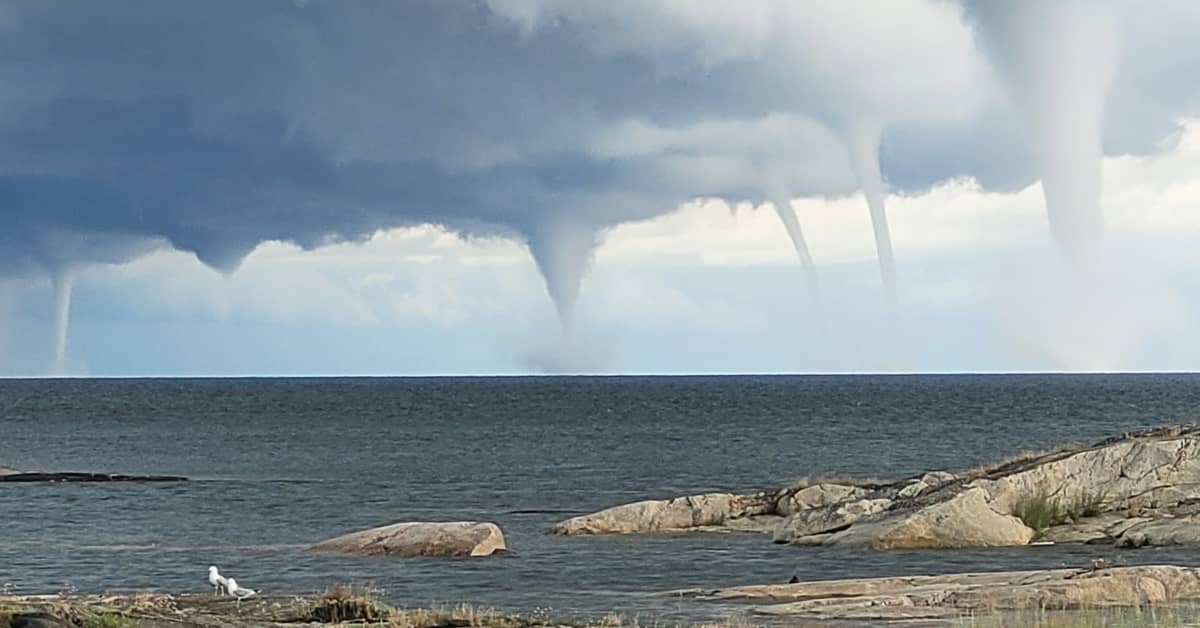 Suomen päällä on tuuliväänne, joka voi aiheuttaa trombeja ja ...