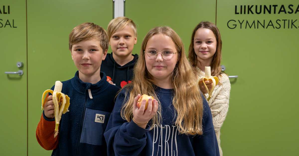 Nu får Sjundeås elever ett extra fruktmellanmål varje dag – åtminstone fram till jul ...