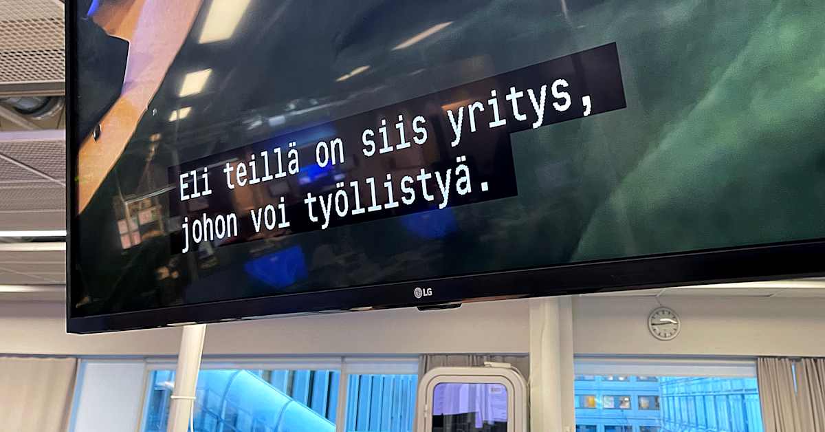 ”Eli teillä on siis yritys, johon voi työllistyä” – teksti-tv:n ongelma ...
