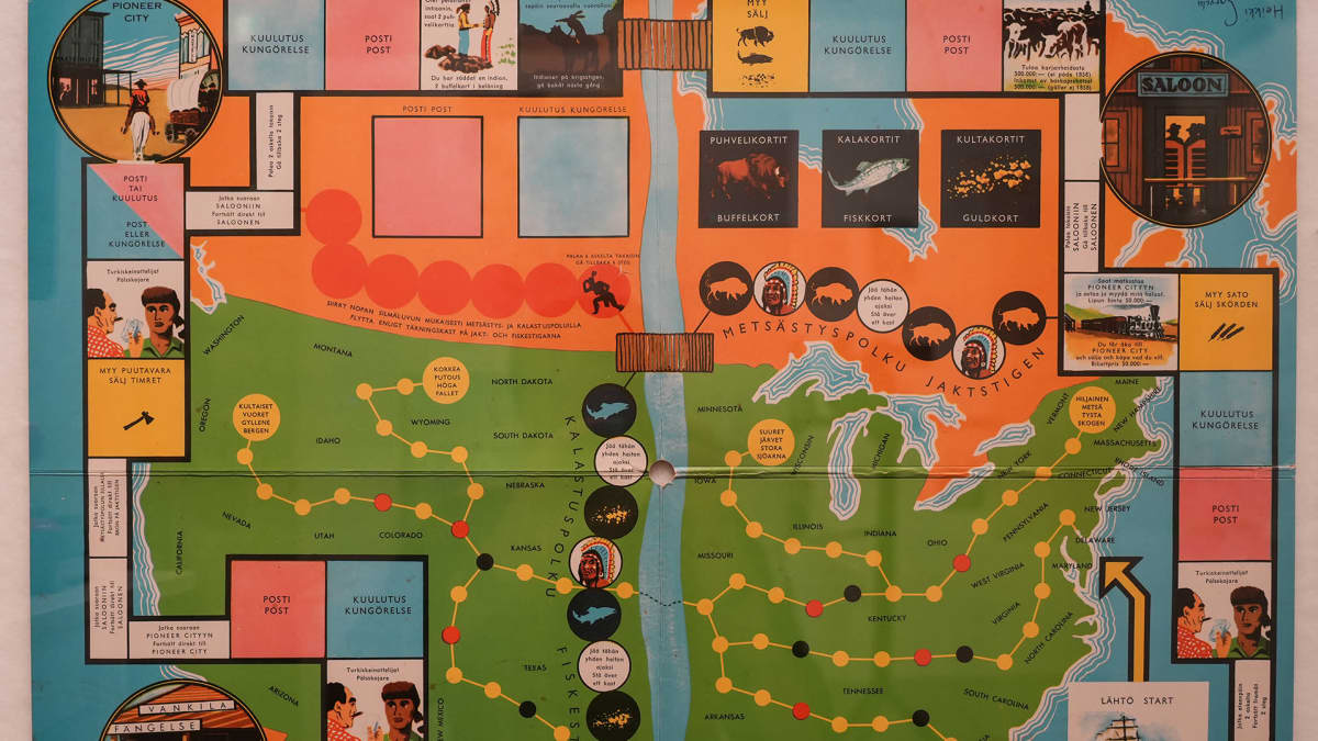 Politiikka on piirtynyt pelilaudoille aina – Suomessa 1880-luvun pelin kartta korosti ...