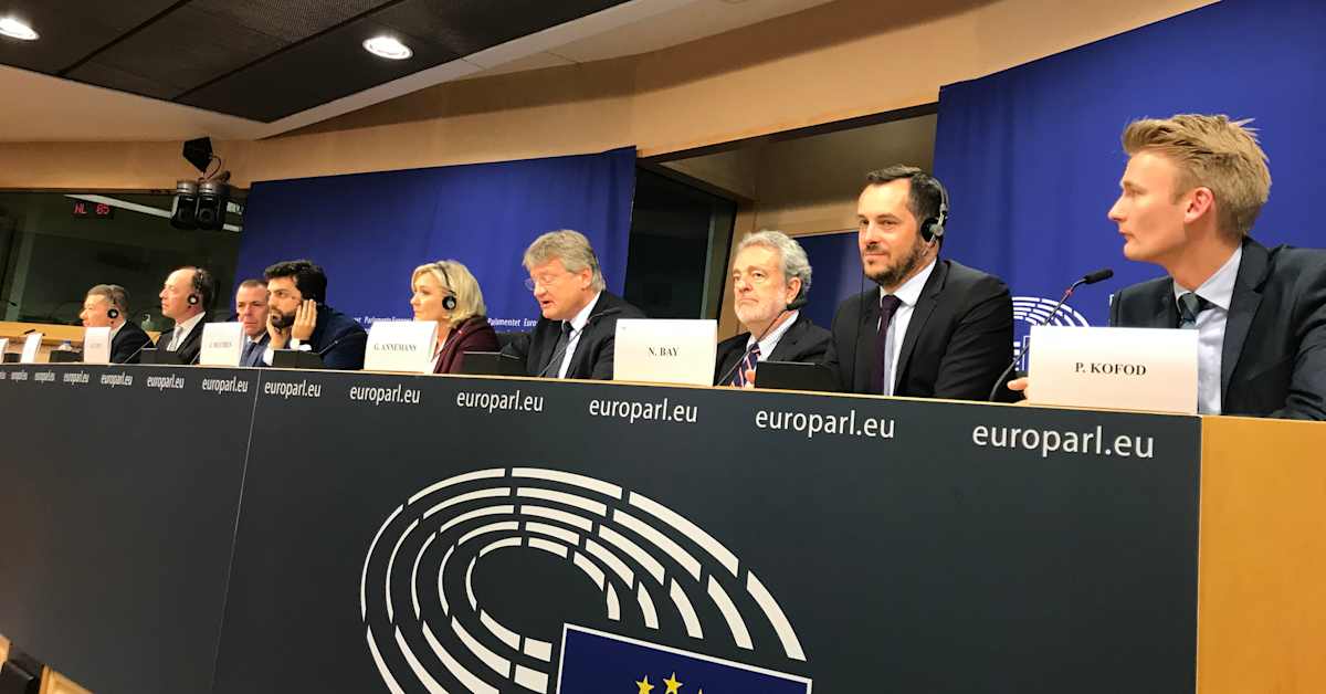 Nio högerpopulistiska partier bildar ny grupp i EU-parlamentet ...
