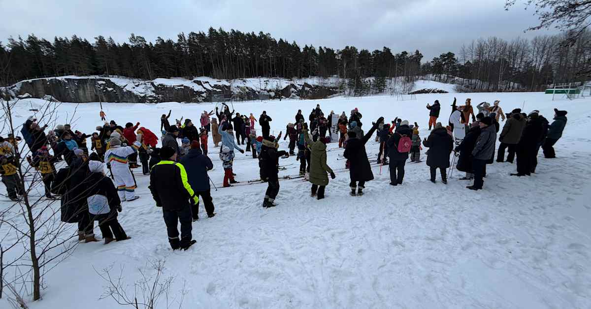 Snö och kyla ger skratt och glädje i skidspåret – stort intresse bland ...