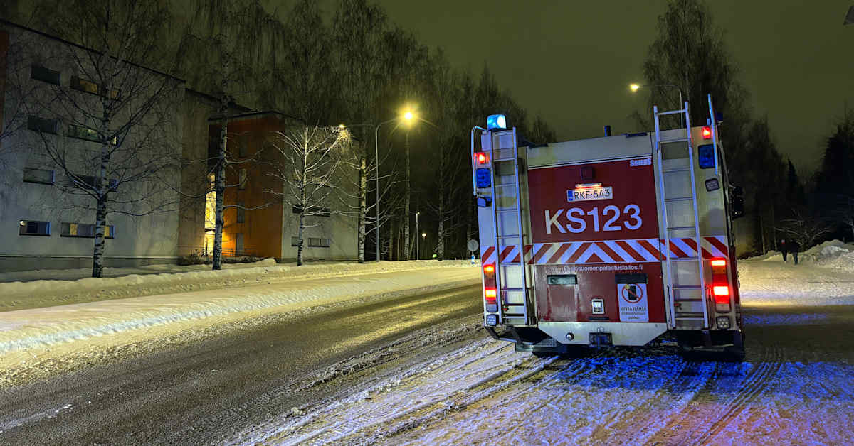 Jyväskylässä Kuokkalan Suuruspääntiellä syttyi perjantaina ...
